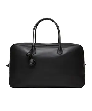 Magda Butrym Brigitte Leather Travel Bag With Flower Charm - Black