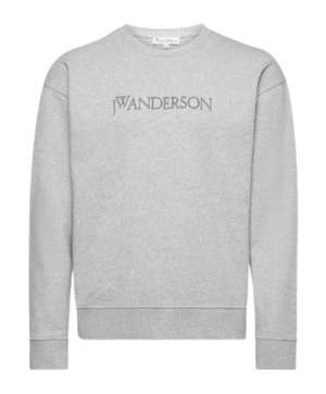 J.W.ANDERSON Logo Embroidered Sweatshirt - Heather Gray