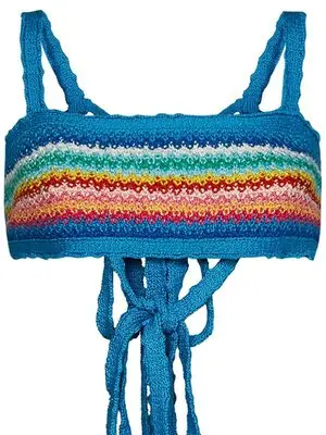 Alanui Over The Rainbow" Sleeveless Knitted Top