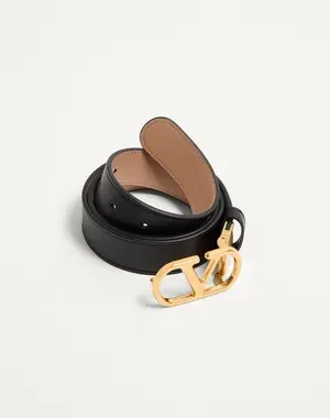Valentino Garavani Vlogo Signature Reversible Belt - Nude