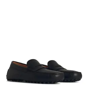 TOD'S Logo Embossed Penny Loafers