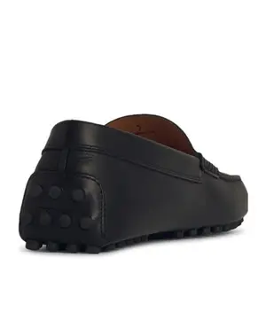 TOD'S Logo Embossed Penny Loafers