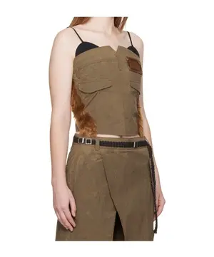 Andersson Bell Cropped Bustier Top