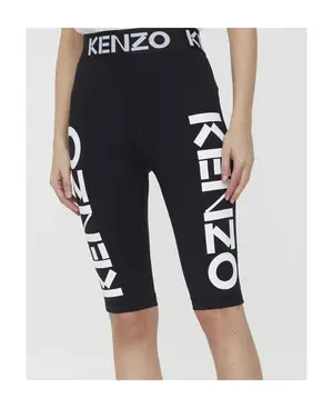Kenzo Logo Printed Knee-length Athletic Shorts