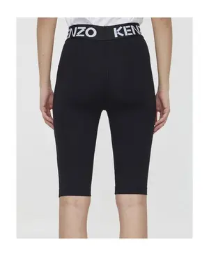 Kenzo Logo Printed Knee-length Athletic Shorts
