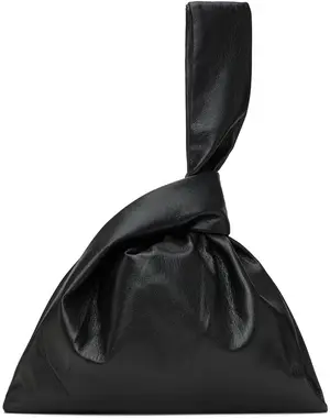 Nanushka Logo Embossed Tote Bag - Black