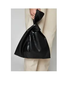 Nanushka Logo Embossed Tote Bag - Black