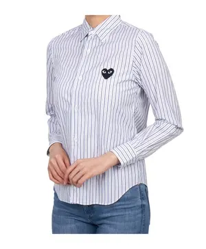 Play Comme Des Garcon Striped Long Sleeve Shirt