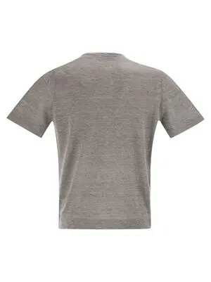 Brunello Cucinelli Crew-neck Short-sleeve T-shirt - Gray