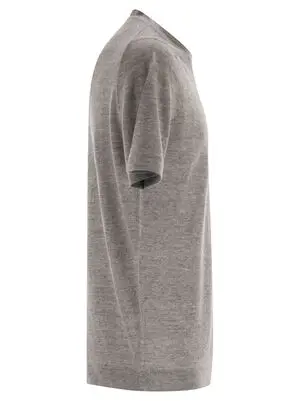 Brunello Cucinelli Crew-neck Short-sleeve T-shirt - Gray