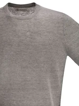 Brunello Cucinelli Crew-neck Short-sleeve T-shirt - Gray