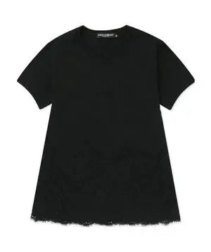 Dolce & Gabbana Short Sleeve Lace T-shirt