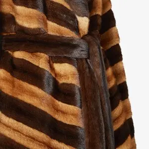 Fendi Chevron Mink Jacket