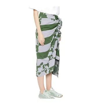 Dries Van Noten Printed Midi Skirt