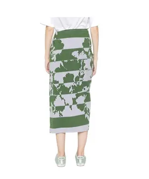 Dries Van Noten Printed Midi Skirt