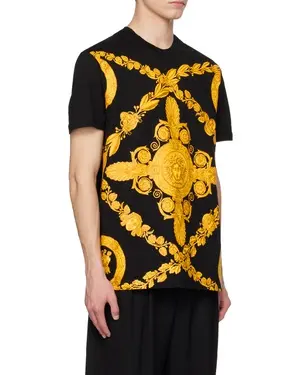 Versace Baroque Printed Crewneck T-shirt