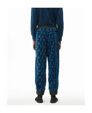 Kenzo Monogram-print Fleece Track Pants - Black