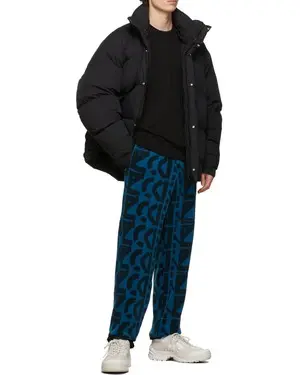 Kenzo Monogram-print Fleece Track Pants - Black