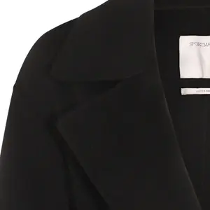 Sportmax Abate Belted Wool Coat - Black