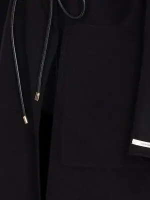 Sportmax Abate Belted Wool Coat - Black