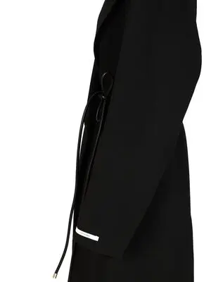 Sportmax Abate Belted Wool Coat - Black