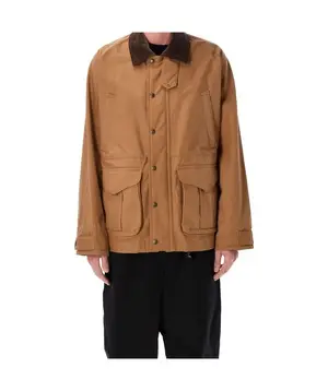 Junya Watanabe Long-sleeved Collared Jacket With Checkered Back Panel