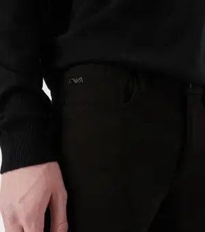 Emporio Armani Slim-fit Jeans With Eagle Logo Plaque