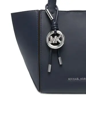 Michael Kors Logo Charm Top Handle Bag - Black