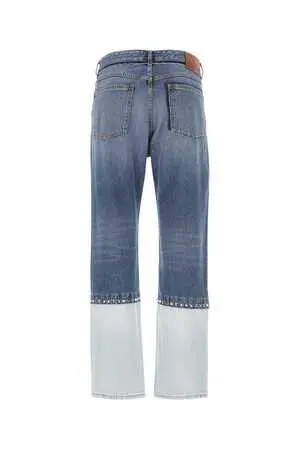Valentino Garavani Logo Patch Straight Leg Jeans
