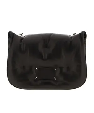MAISON MARGIELA Glam Slam Flap Quilted Mini Bag - Black
