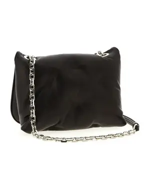 MAISON MARGIELA Glam Slam Flap Quilted Mini Bag - Black