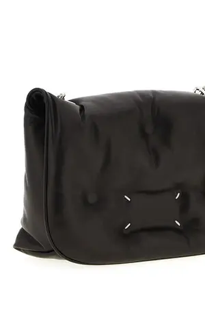 MAISON MARGIELA Glam Slam Flap Quilted Mini Bag - Black