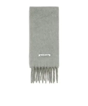 Acne Studios Fringed Scarf - Grey