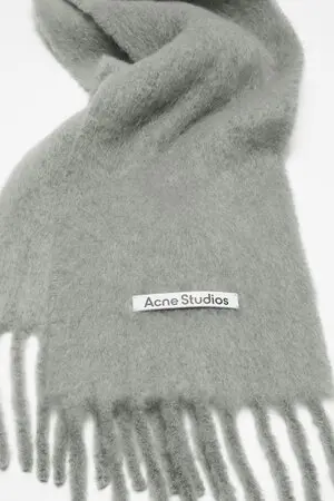 Acne Studios Fringed Scarf - Grey