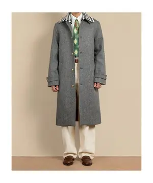Drole De Monsieur Drôle De Le Manteau Tweed Overcoat