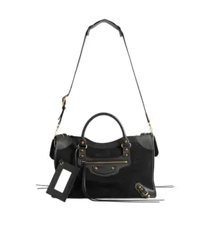 Balenciaga Studded Zip-detail Shoulder Bag