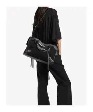 Balenciaga Studded Zip-detail Shoulder Bag