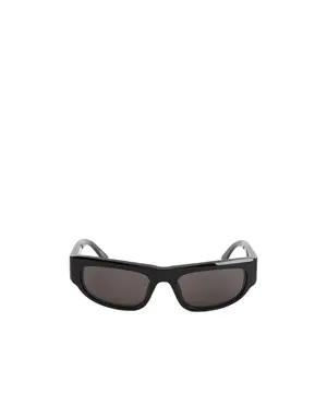 Balenciaga Logo D-frame Sunglasses - Black