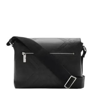 Burberry Checked Foldover-top Messenger Bag