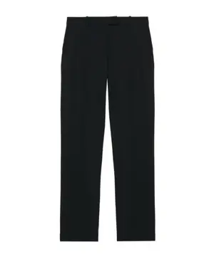 Alexander McQueen Cropped Tailored Trousers In Grain De Poudre - Black