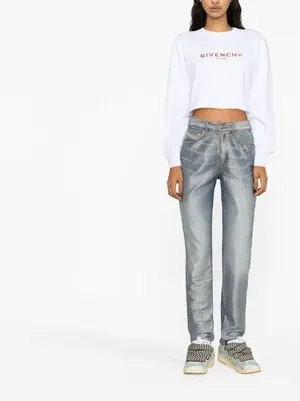 Givenchy Cropped Logo Sweatshirt