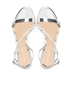 GIANVITO ROSSI Strappy Heeled Sandals - Silver