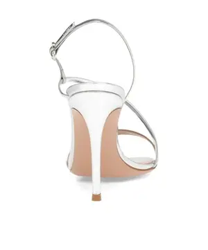 GIANVITO ROSSI Strappy Heeled Sandals - Silver