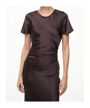 Staud Marcel Draped Midi Dress - Black
