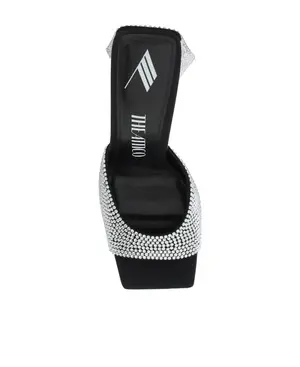 Attico Devon Embellished Slip-on Mules - Black
