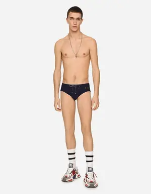Dolce & Gabbana Logo Patch Drawstring Briefs