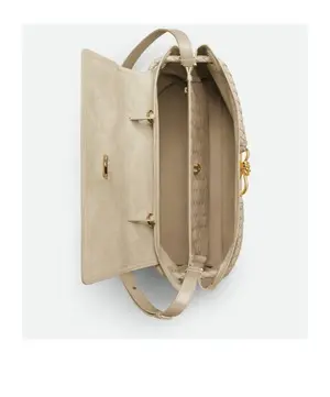Bottega Veneta Braided Top Handle Shoulder Bag - Nude