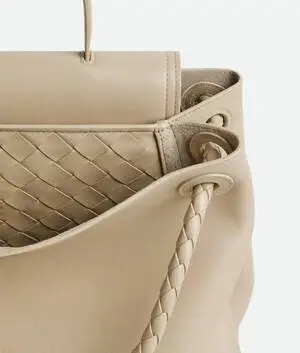 Bottega Veneta Braided Top Handle Shoulder Bag - Nude