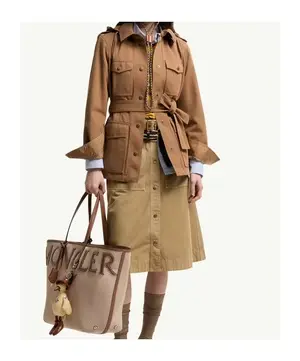 Moncler Centaurea Belted Hooded Jacket - Brown