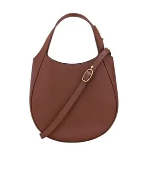 Longchamp Le Foulonné Grained-leather Tote Bag - Coffee